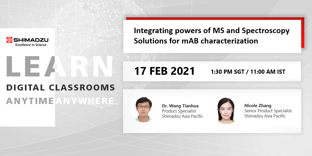 SHIMADZU DIGITAL CLASSROOMS - Integrating powers of MS and Spectroscopy ...
